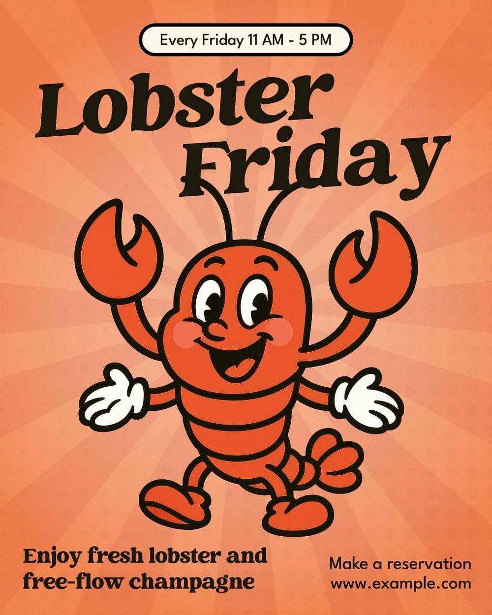 Lobster promotion flyer design template | Free Photo - rawpixel