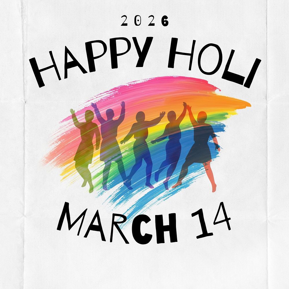 Colorful Holi celebration poster template | Free Photo - rawpixel