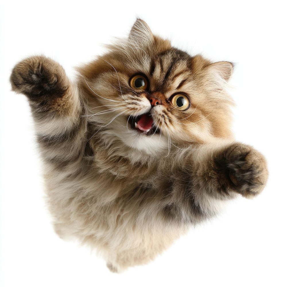 Persian cat flying background persian | Free Photo - rawpixel