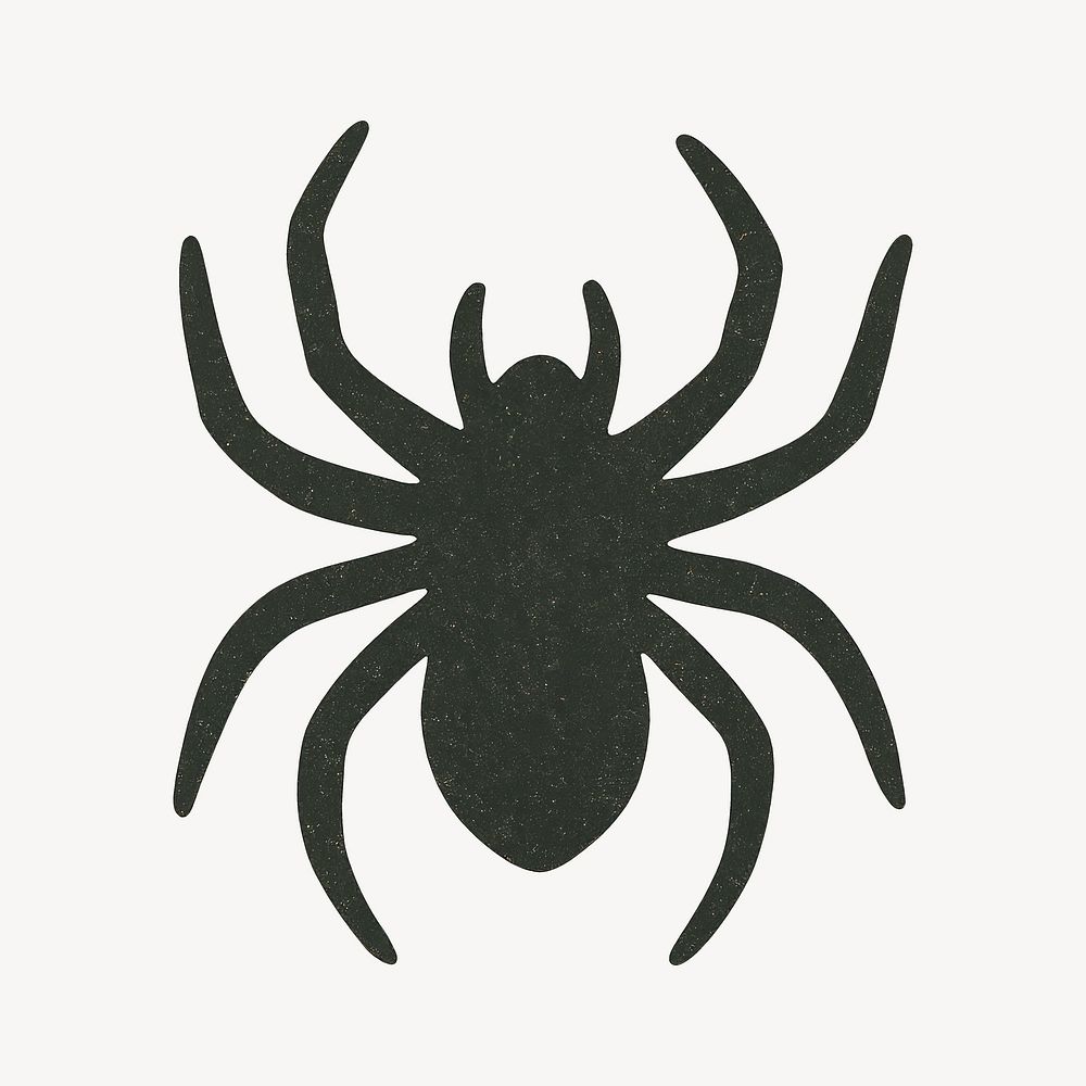 Minimalist spider silhouette illustration | Free Photo Illustration ...