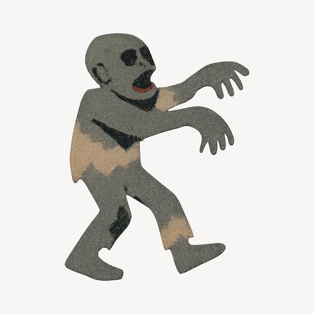 Creepy cartoon zombie illustration | Free Photo Illustration - rawpixel