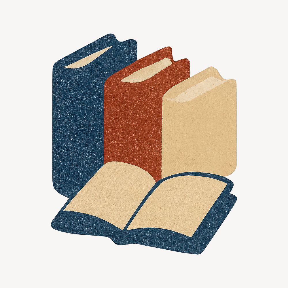 Vintage books illustration art | Free Photo Illustration - rawpixel