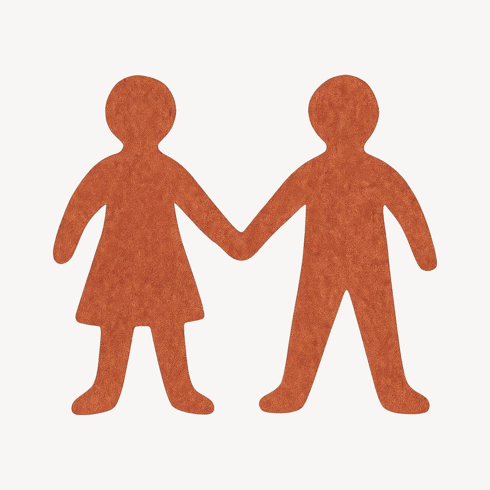 Paper cutout figures holding hands | Free Photo Illustration - rawpixel