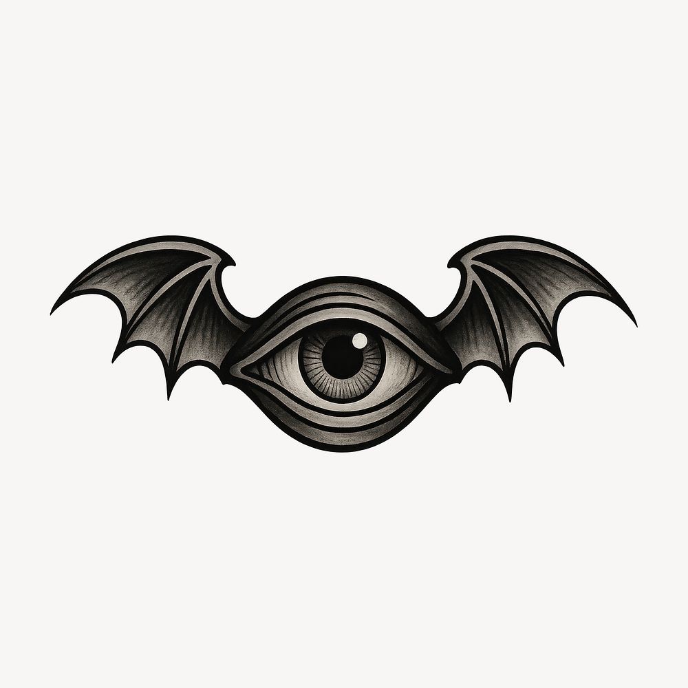 Surreal bat-winged eye illustration | Premium Photo Illustration - rawpixel