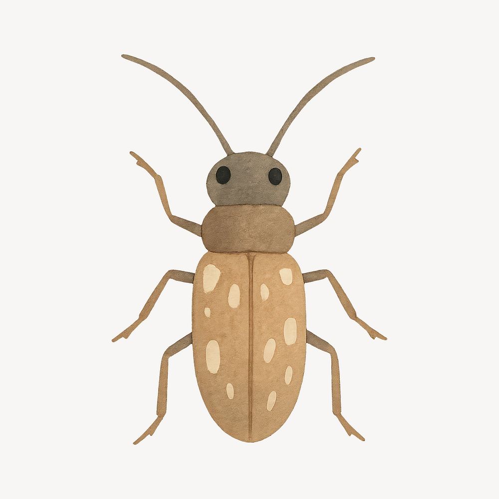 Illustrated beige beetle design | Free Photo Illustration - rawpixel