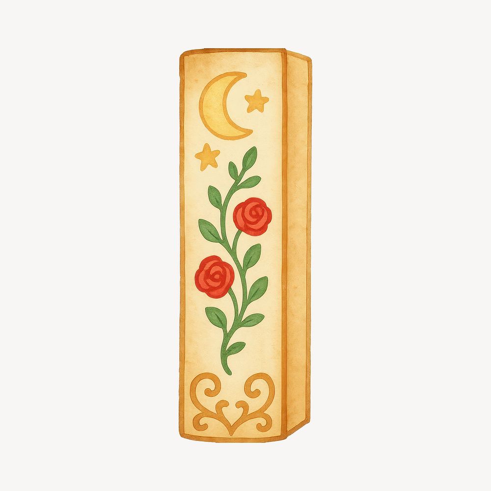Vintage floral bookmark illustration | Free Photo Illustration - rawpixel