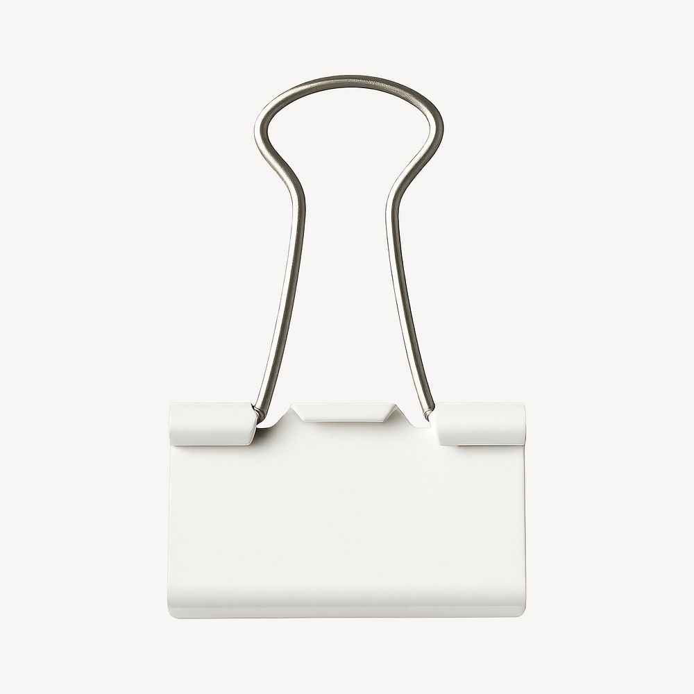 Minimalist white binder clip design | Free Photo - rawpixel