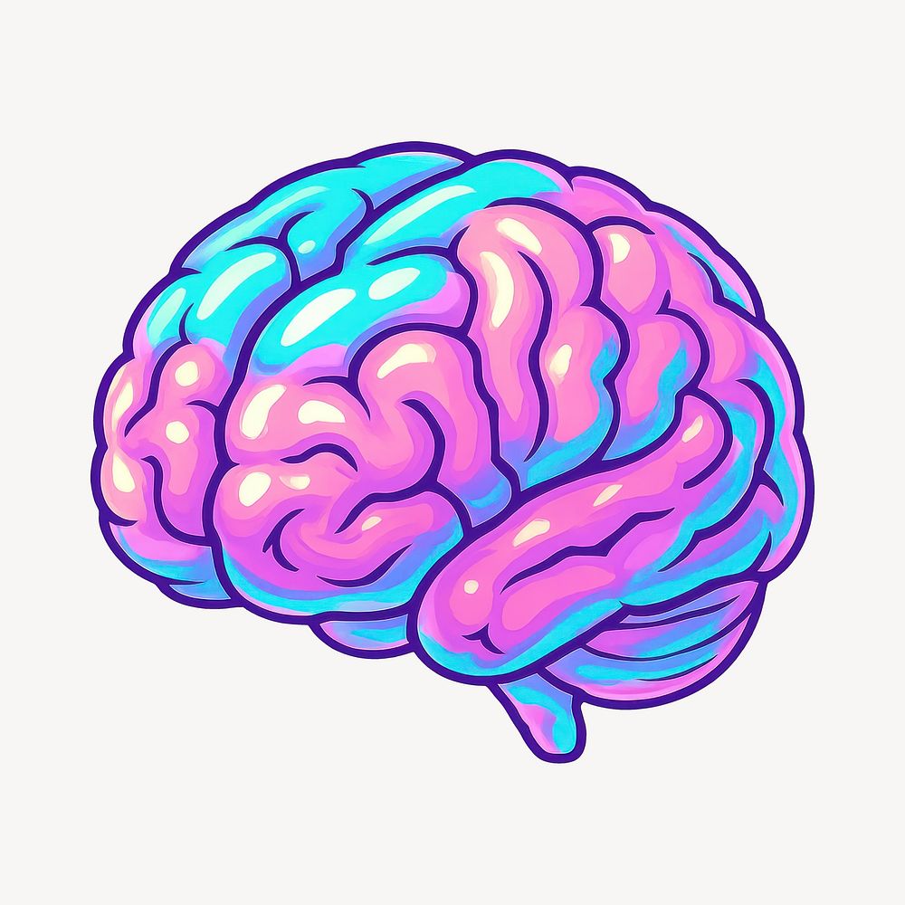 Colorful brain illustration design | Free Photo Illustration - rawpixel