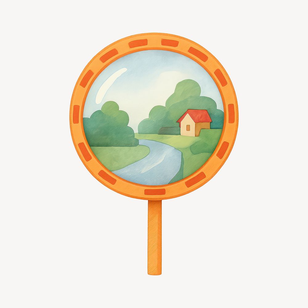 Scenic road sign illustration | Free Photo Illustration - rawpixel