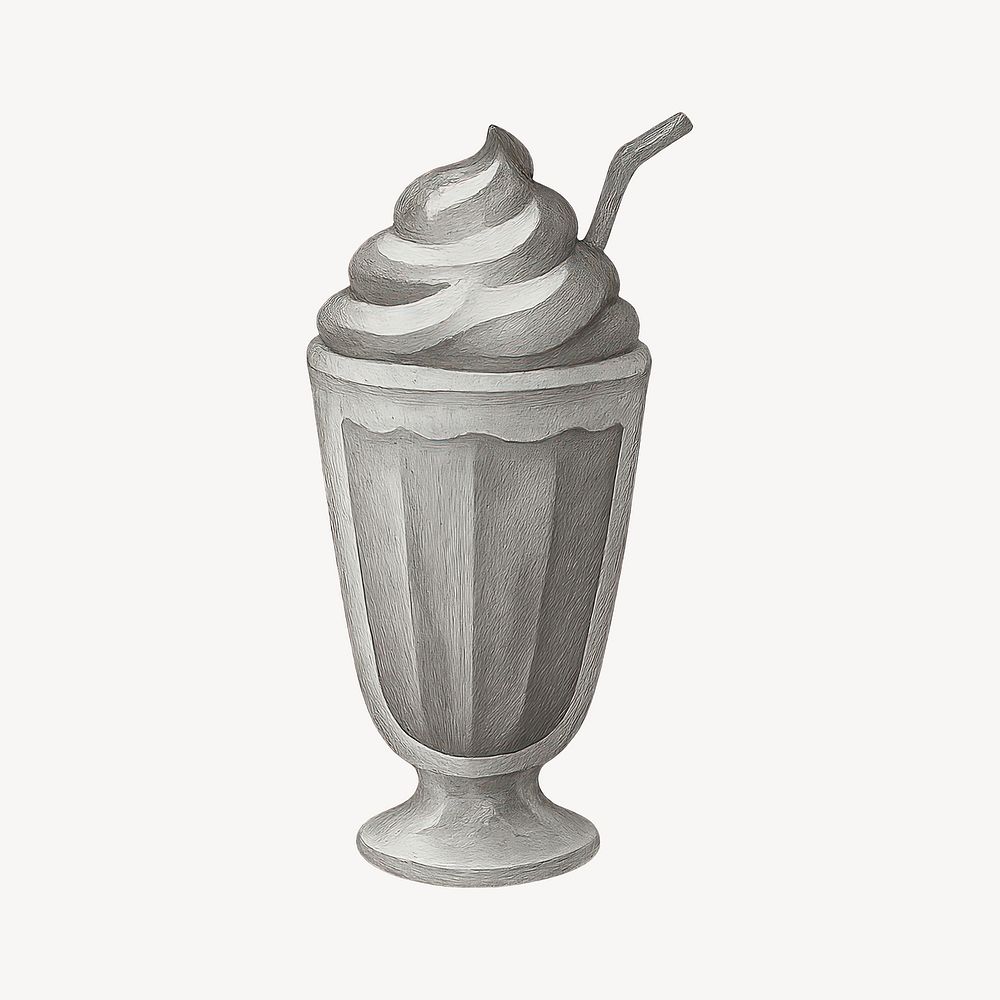 Vintage milkshake illustration drawing | Free Photo Illustration - rawpixel