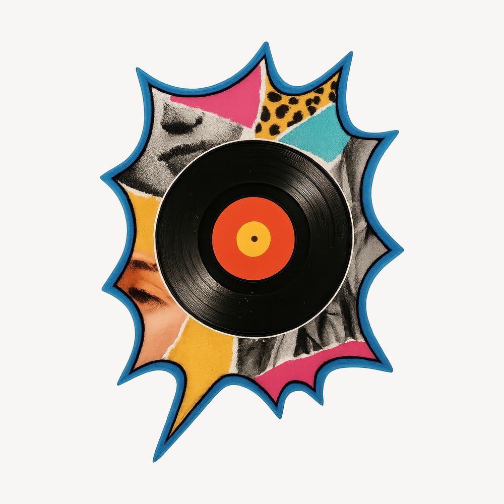 Retro vinyl collage pop art | Free Photo Illustration - rawpixel