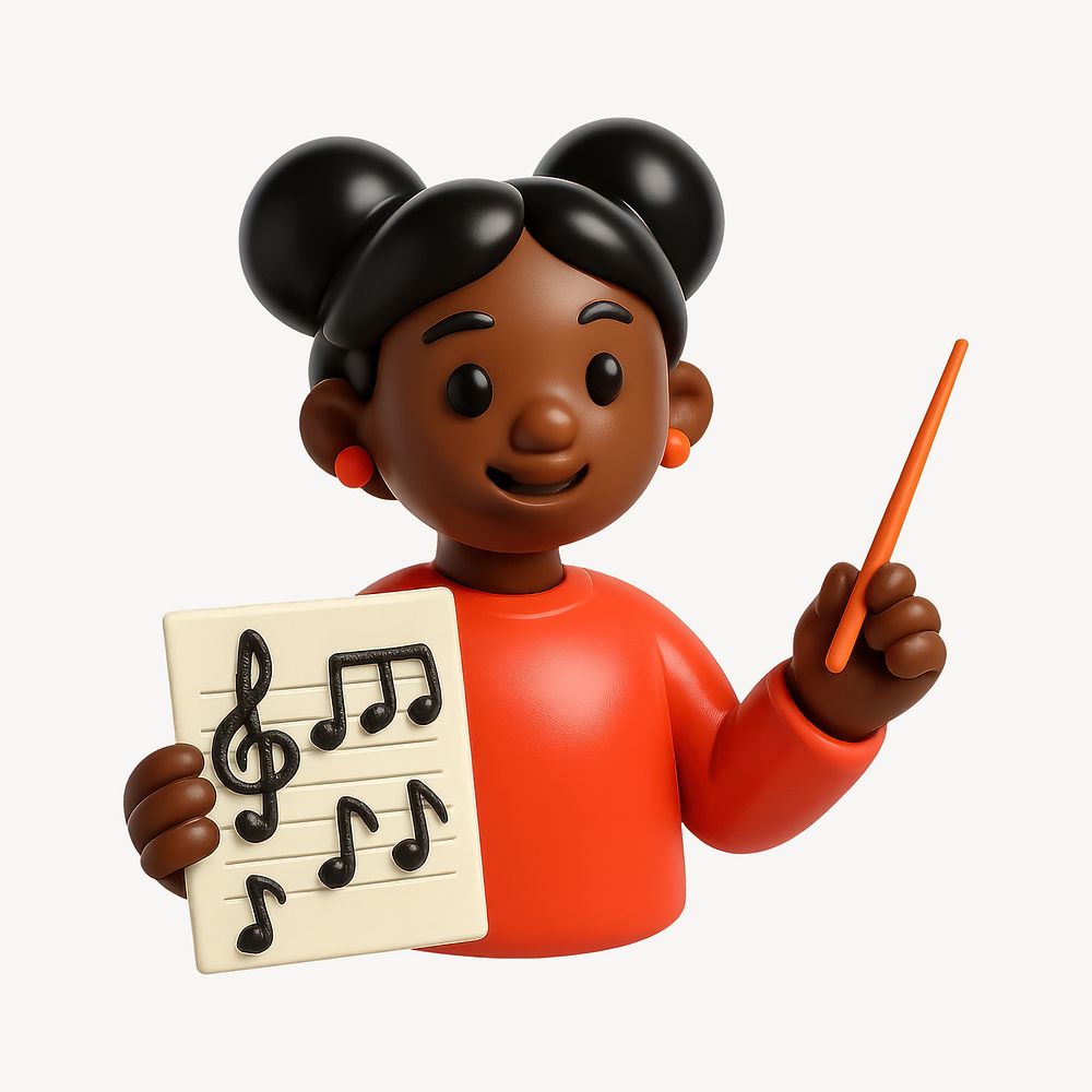 Cartoon music teacher illustration | Free Photo Illustration - rawpixel