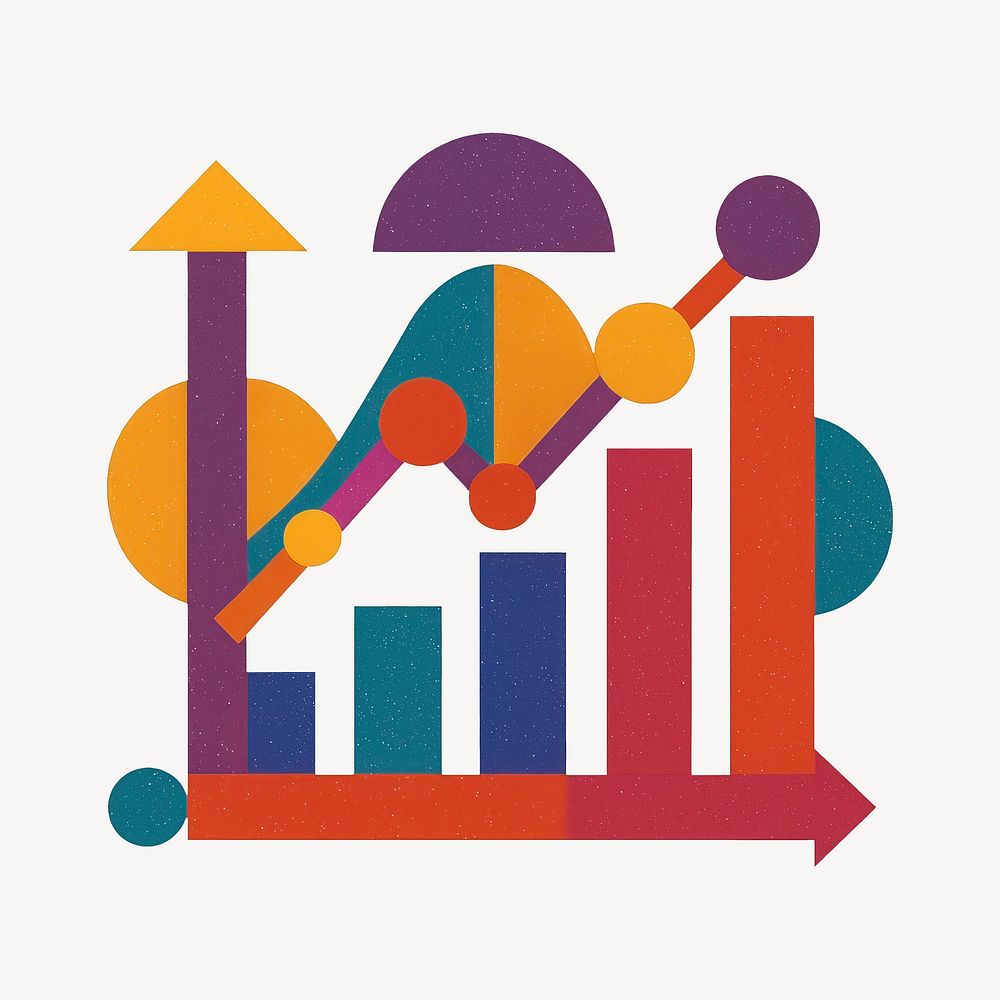 Colorful abstract data visualization | Free Photo Illustration - rawpixel