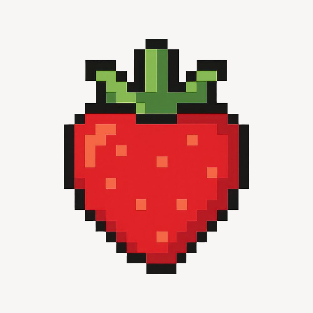 Pixel Strawberry PNG Images | Free Photos, PNG Stickers, Wallpapers & Backgrounds - rawpixel