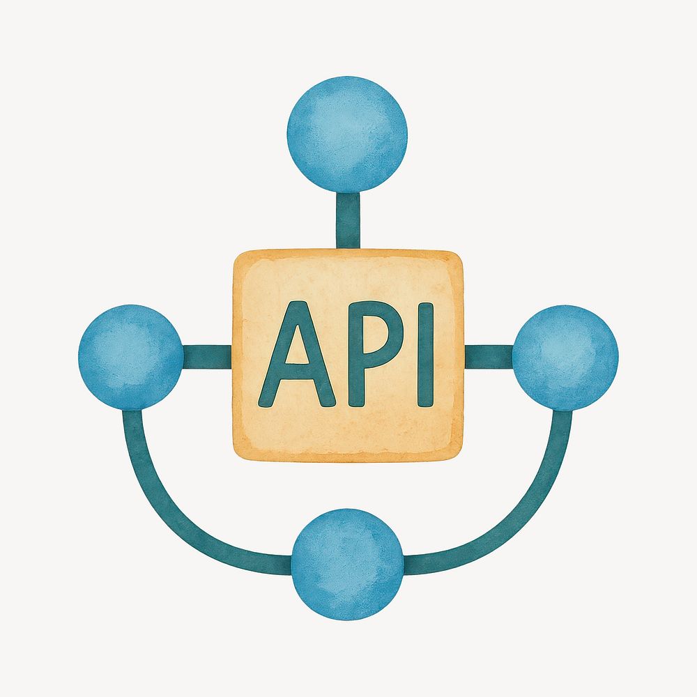 API integration network illustration | Free Photo Illustration - rawpixel