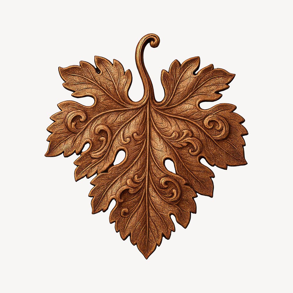 Ornate copper leaf design | Free Photo - rawpixel
