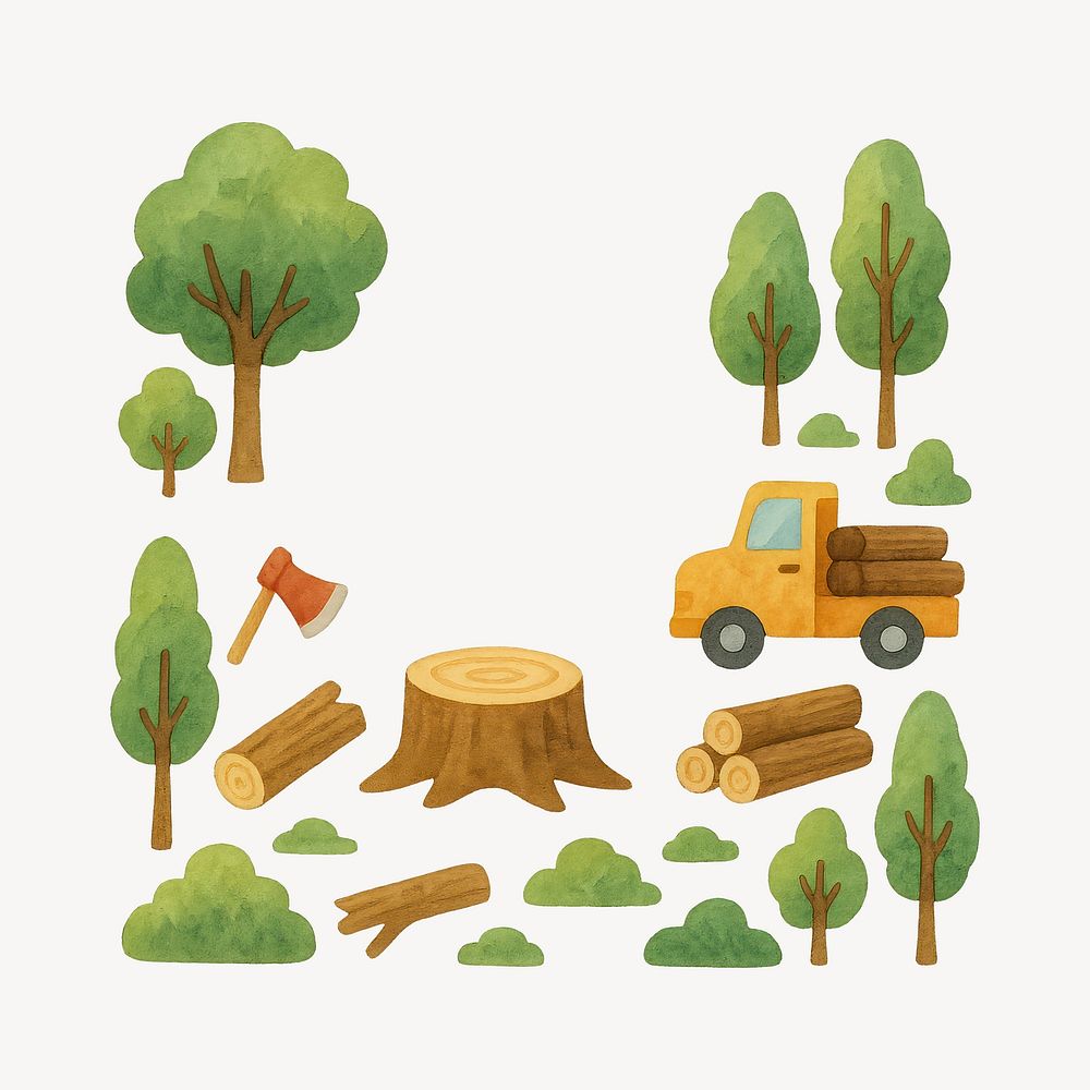 Deforestation Cartoon Images | Free Photos, PNG Stickers, Wallpapers ...