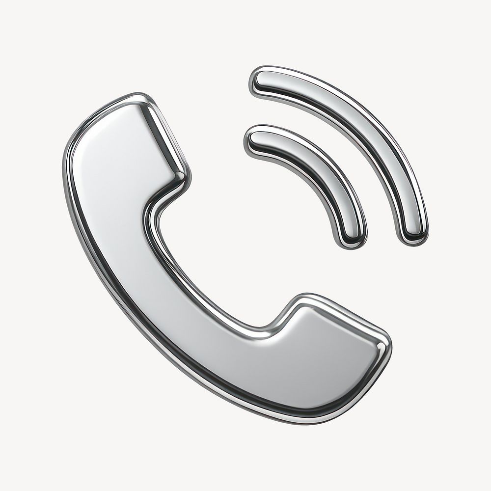 Metallic phone icon communication | Free Photo Illustration - rawpixel
