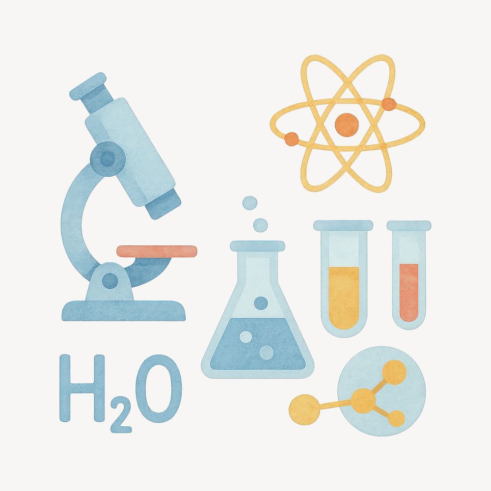 Atom Physics Science Watercolor Images | Free Photos, PNG Stickers ...