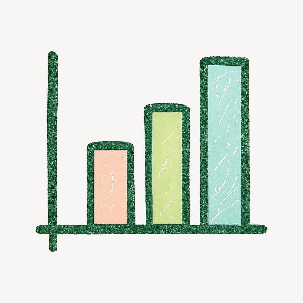 Colorful hand-drawn bar chart | Free Photo Illustration - rawpixel