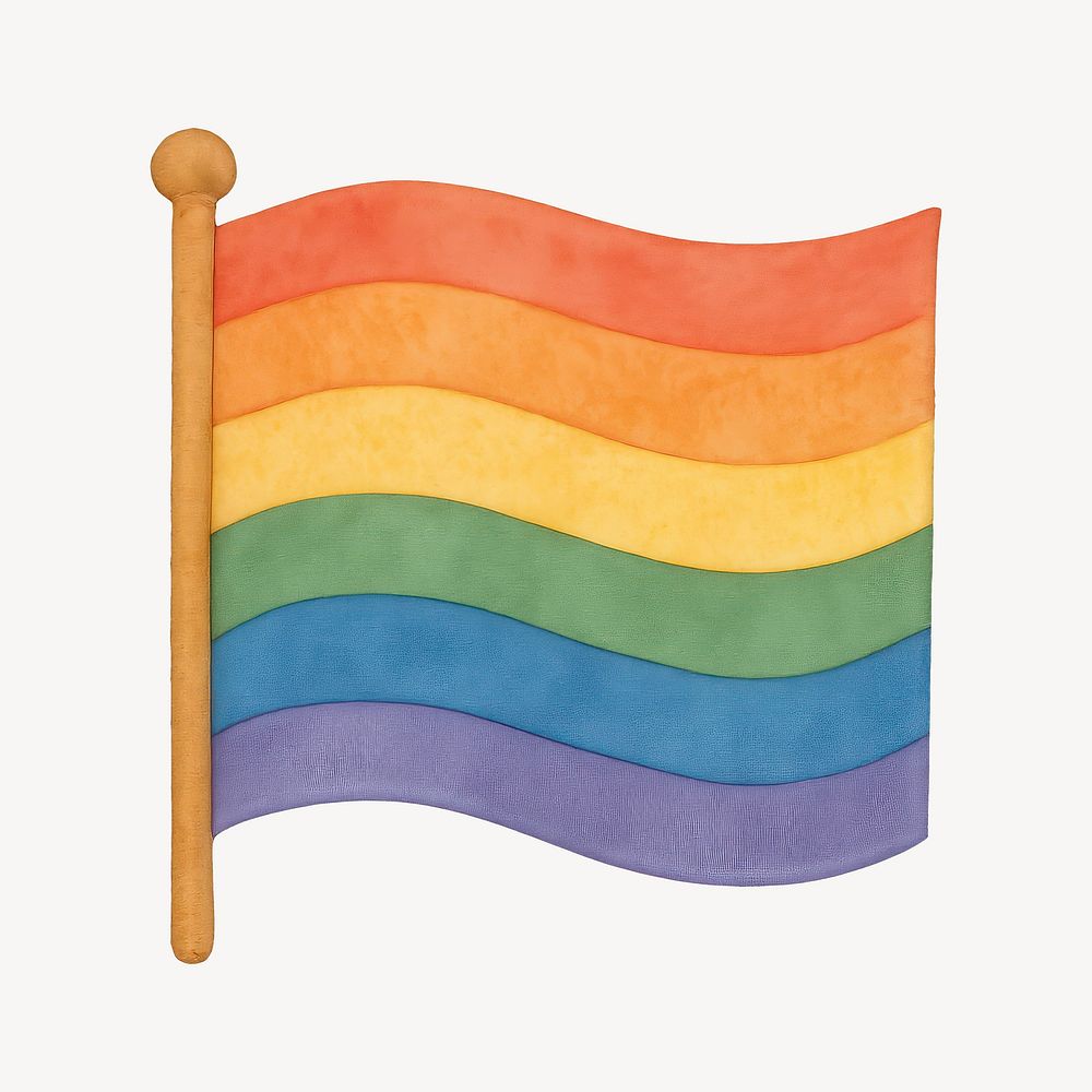 Colorful LGBTQ pride flag illustration | Free Photo Illustration - rawpixel