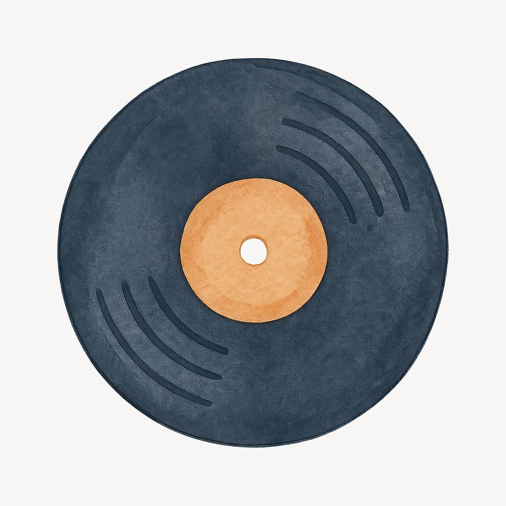 Vintage vinyl record illustration | Free Photo Illustration - rawpixel