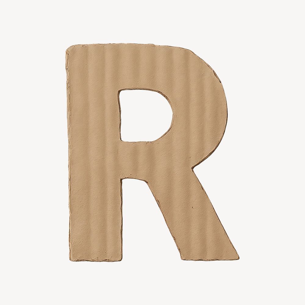 Cardboard letter R texture | Free Photo - rawpixel