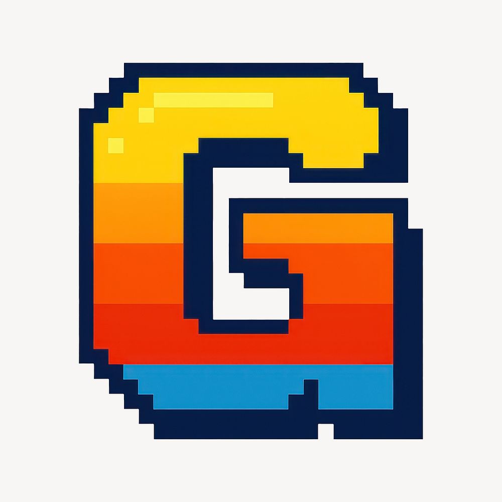 Pixelated letter G design | Free Photo Illustration - rawpixel