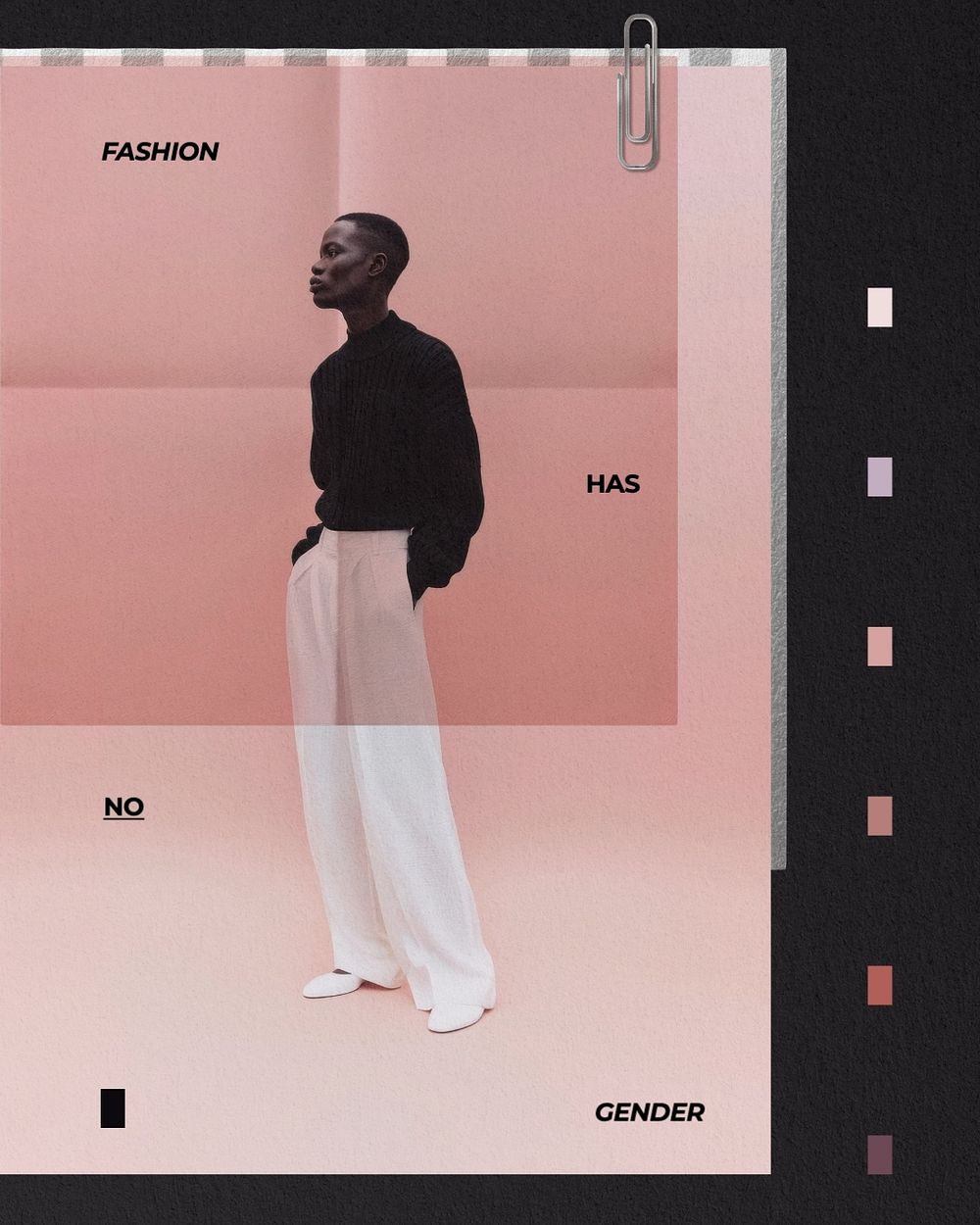 Modern gender-neutral fashion statement template | Free Photo - rawpixel