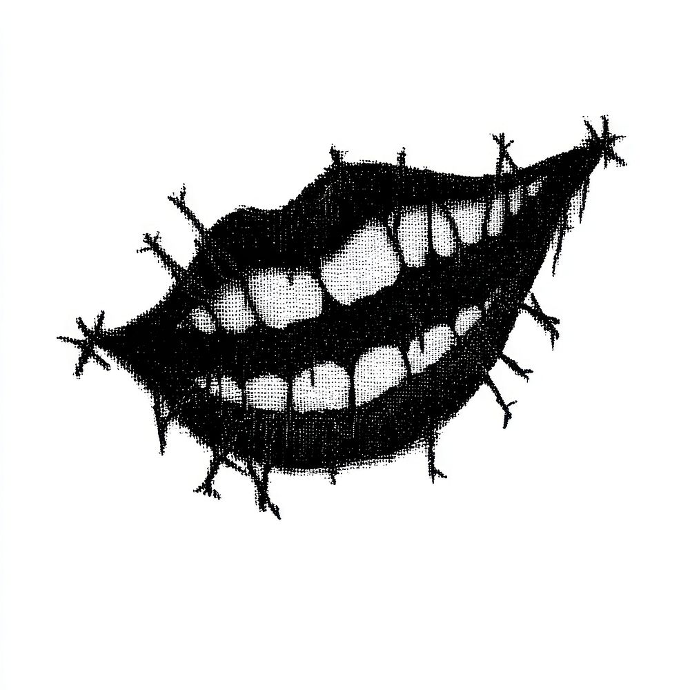 Stitched lips artistic illustration | Free Photo Illustration - rawpixel