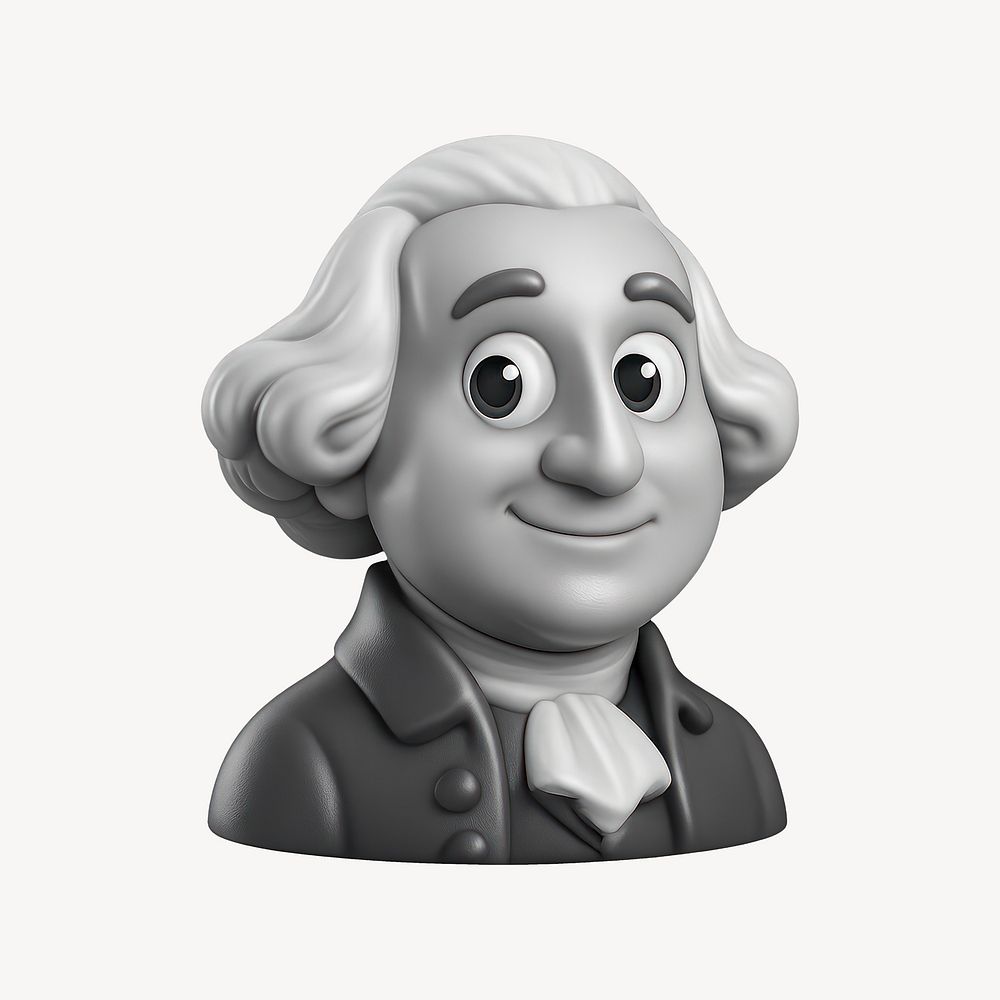 3D cartoon historical figure bust | Free Photo Illustration - rawpixel