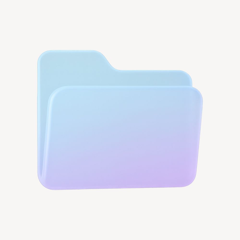 Gradient folder icon illustration | Free Photo Illustration - rawpixel