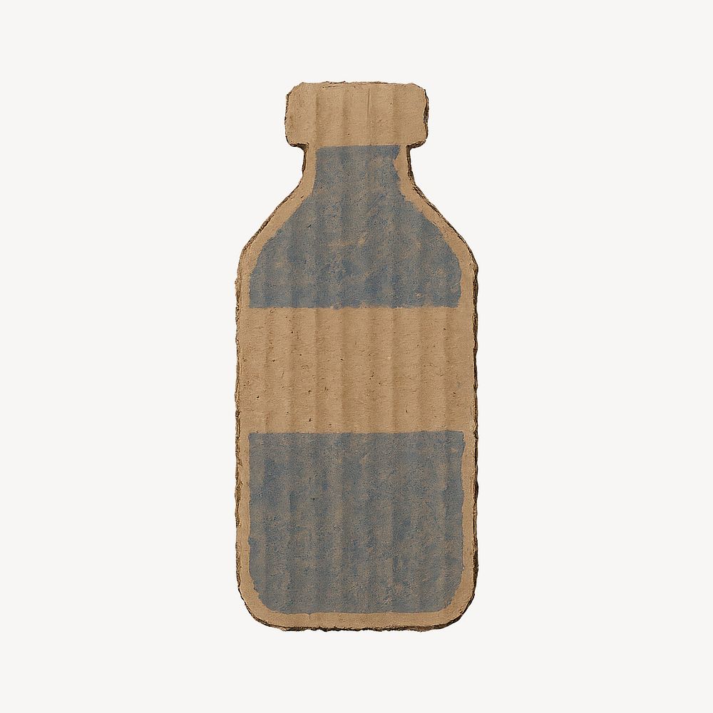 Cardboard bottle silhouette eco-friendly | Free Photo Illustration ...