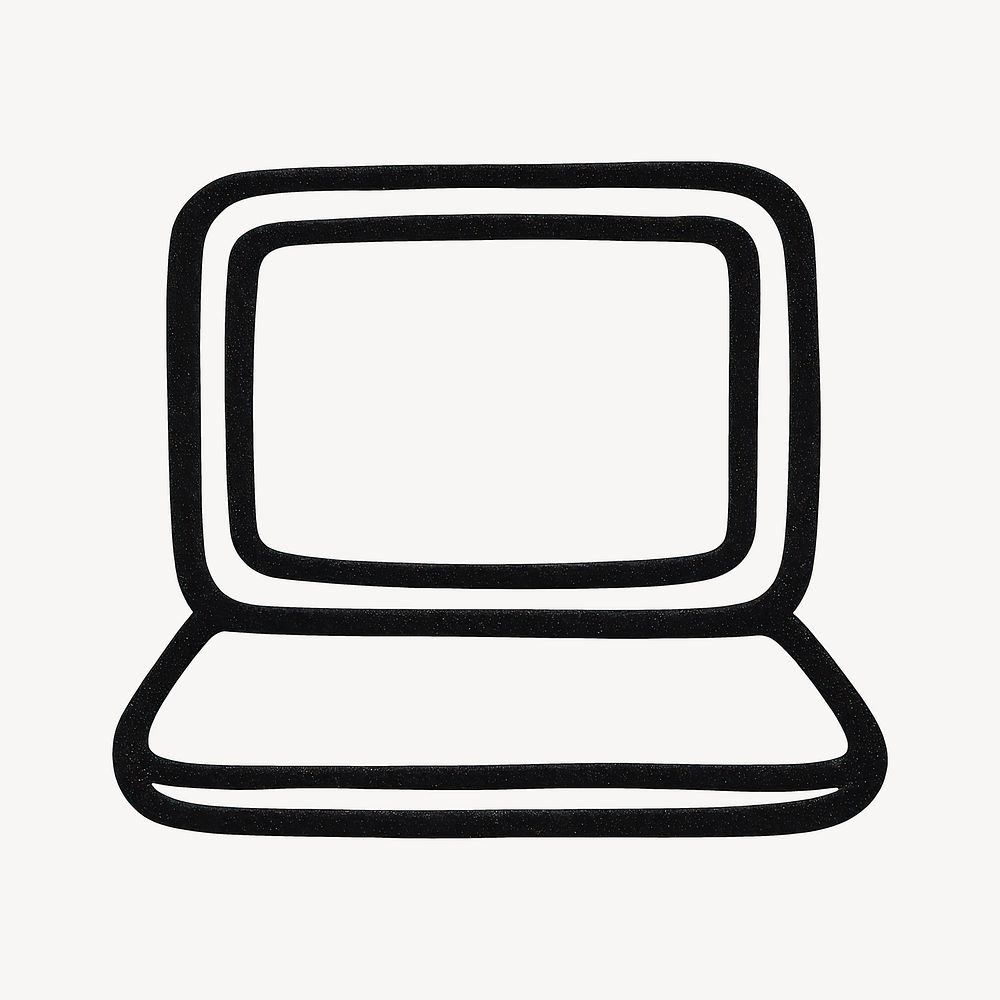 Minimalist computer line art | Free Photo Illustration - rawpixel
