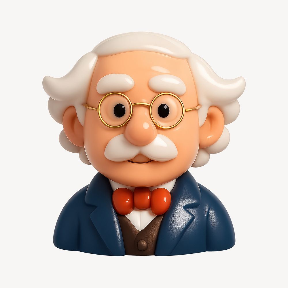 Cartoon professor character illustration | Free Photo Illustration ...