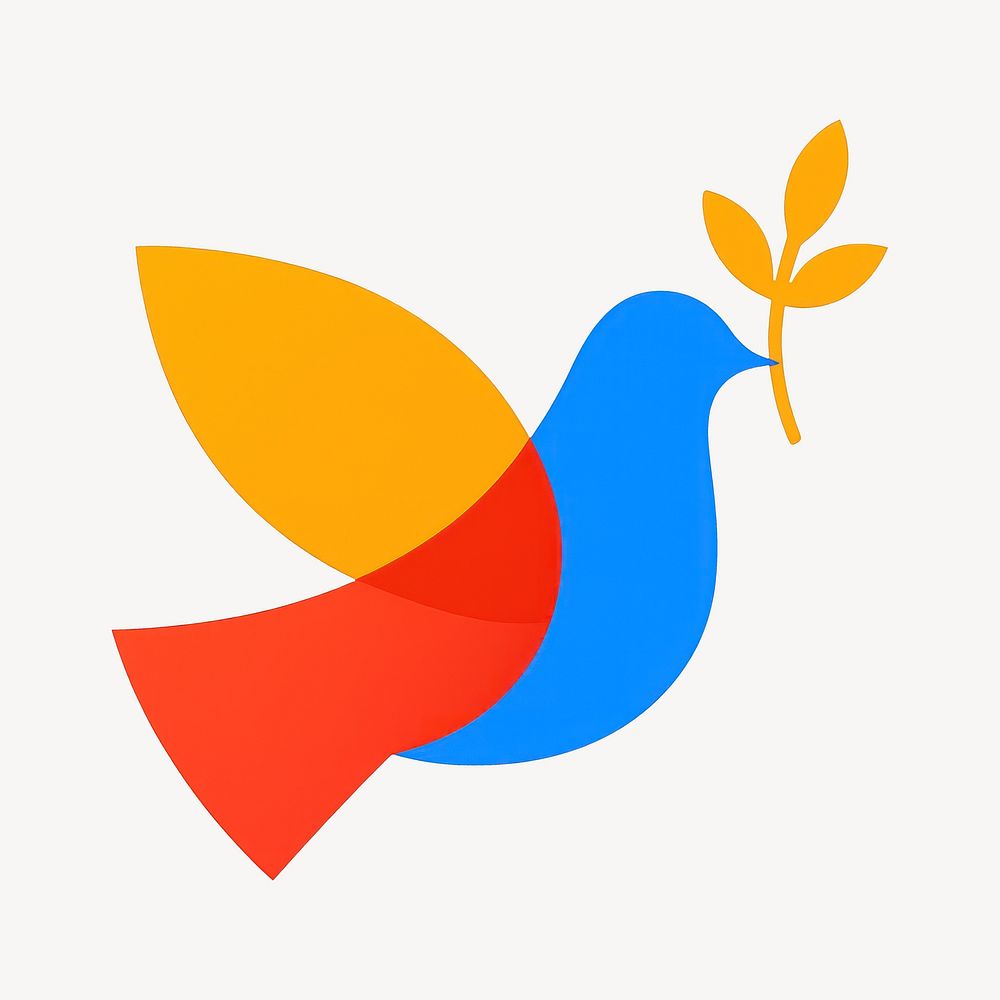 Colorful abstract peace dove | Free Photo Illustration - rawpixel