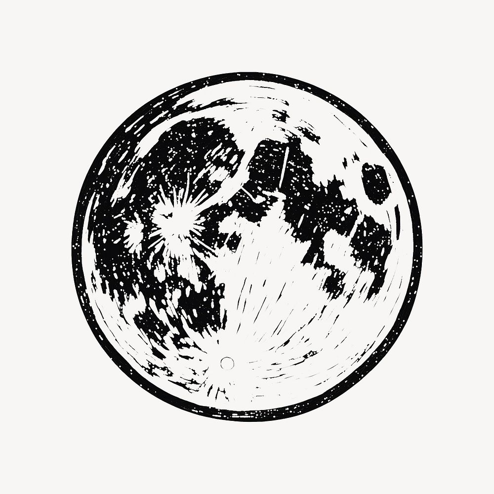 Drawing+of+the+moon Shadow Images | Free Photos, PNG Stickers ...