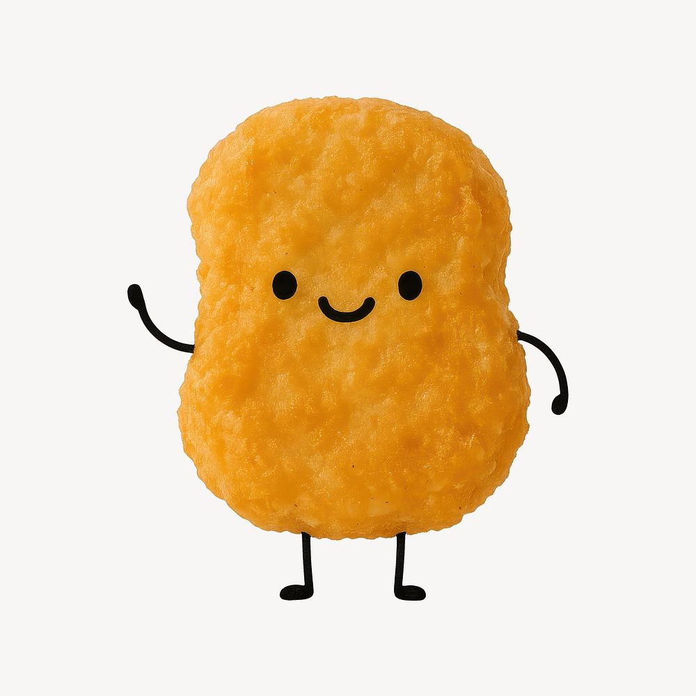 Cute nugget character illustration | Free Photo Illustration - rawpixel