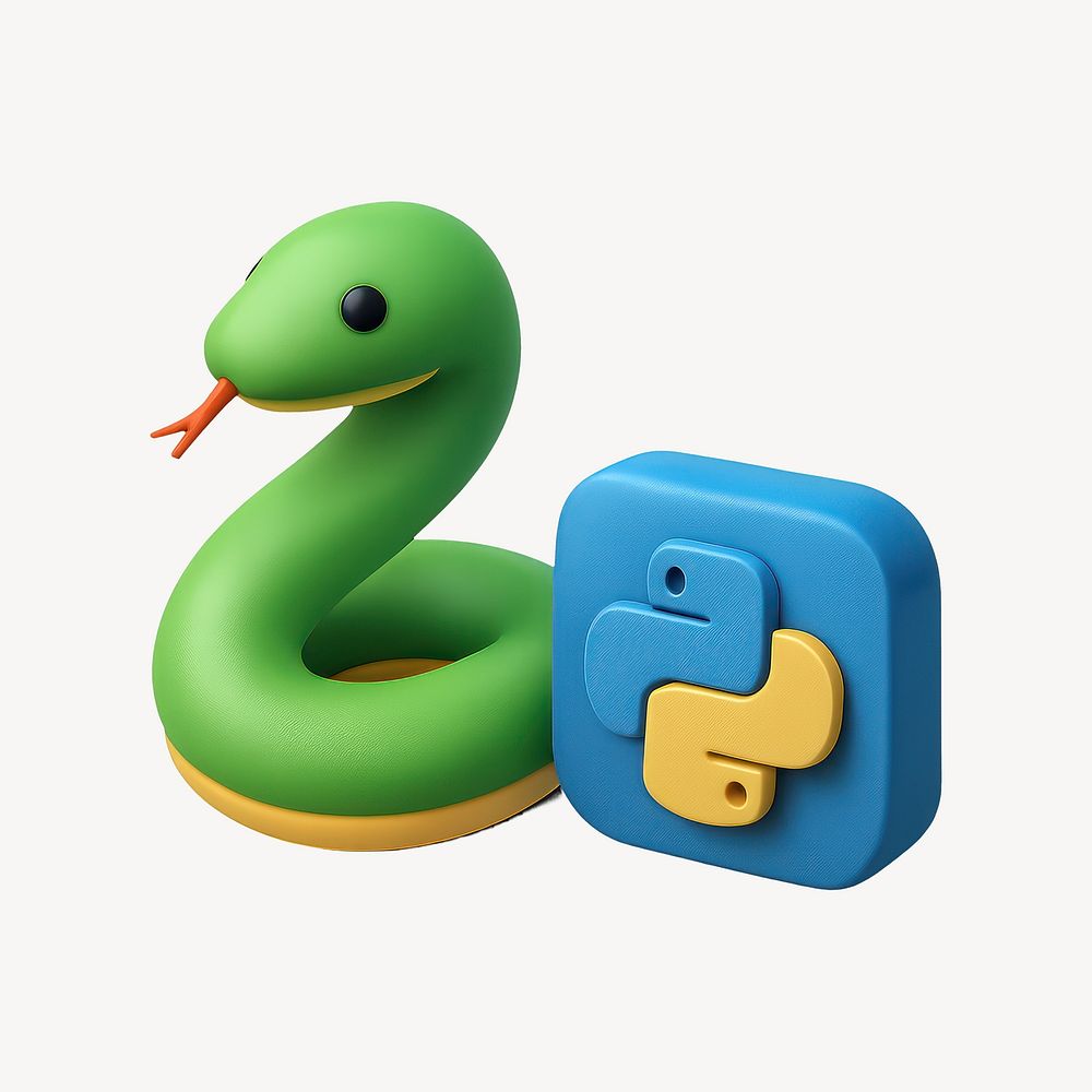 Colorful Python snake illustration | Free Photo Illustration - rawpixel