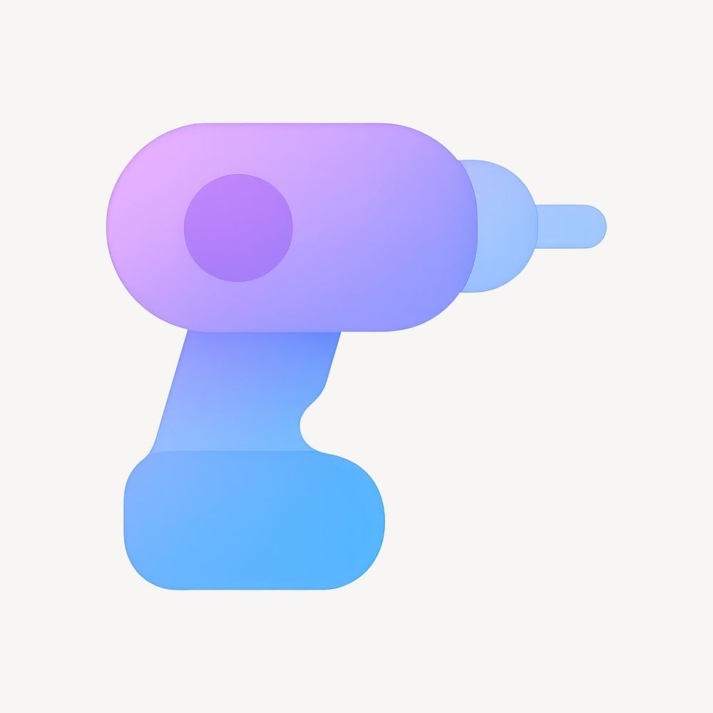 Gradient drill tool illustration | Free Photo Illustration - rawpixel