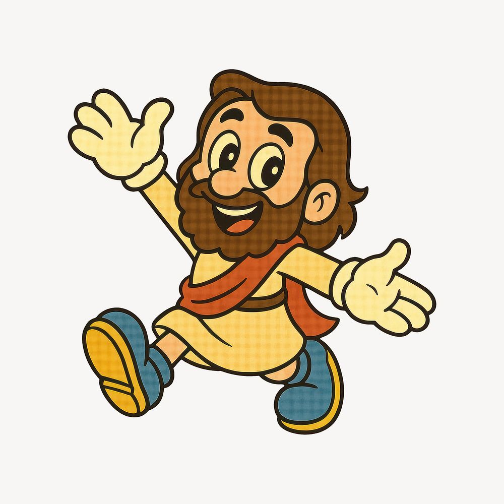 Jesus+cartoon+cute Style Images | Free Photos, PNG Stickers, Wallpapers ...