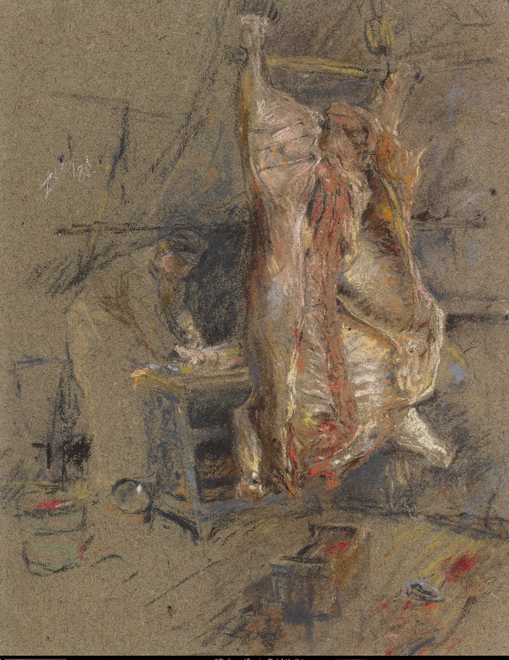 Slaughtered Ox Butcher's Shop (1885) | Free Photo Illustration - rawpixel