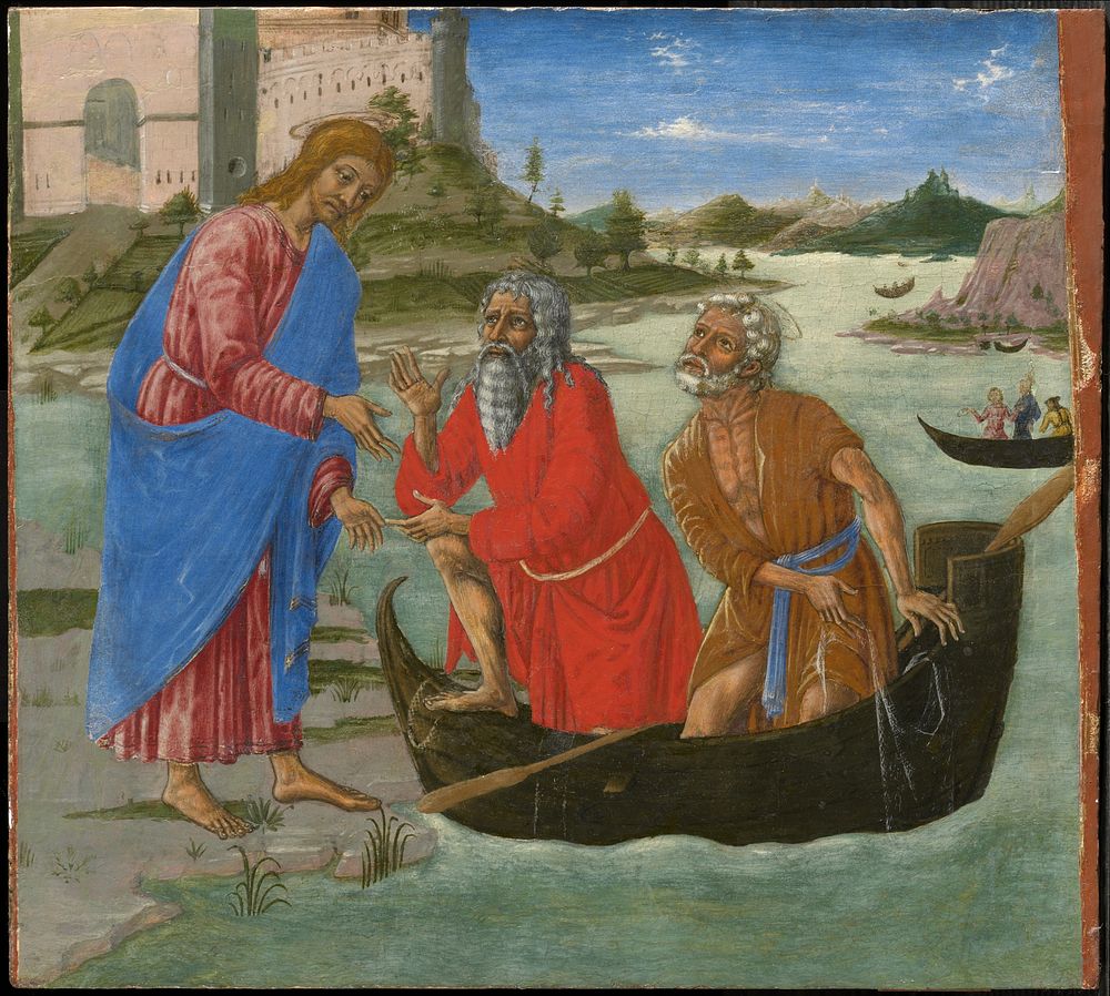 Calling Saints Peter Andrew (1470s) | Free Photo Illustration - rawpixel