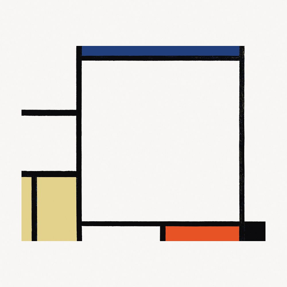 Mondrian’s Composition frame, Cubism art, | Free Vector - rawpixel