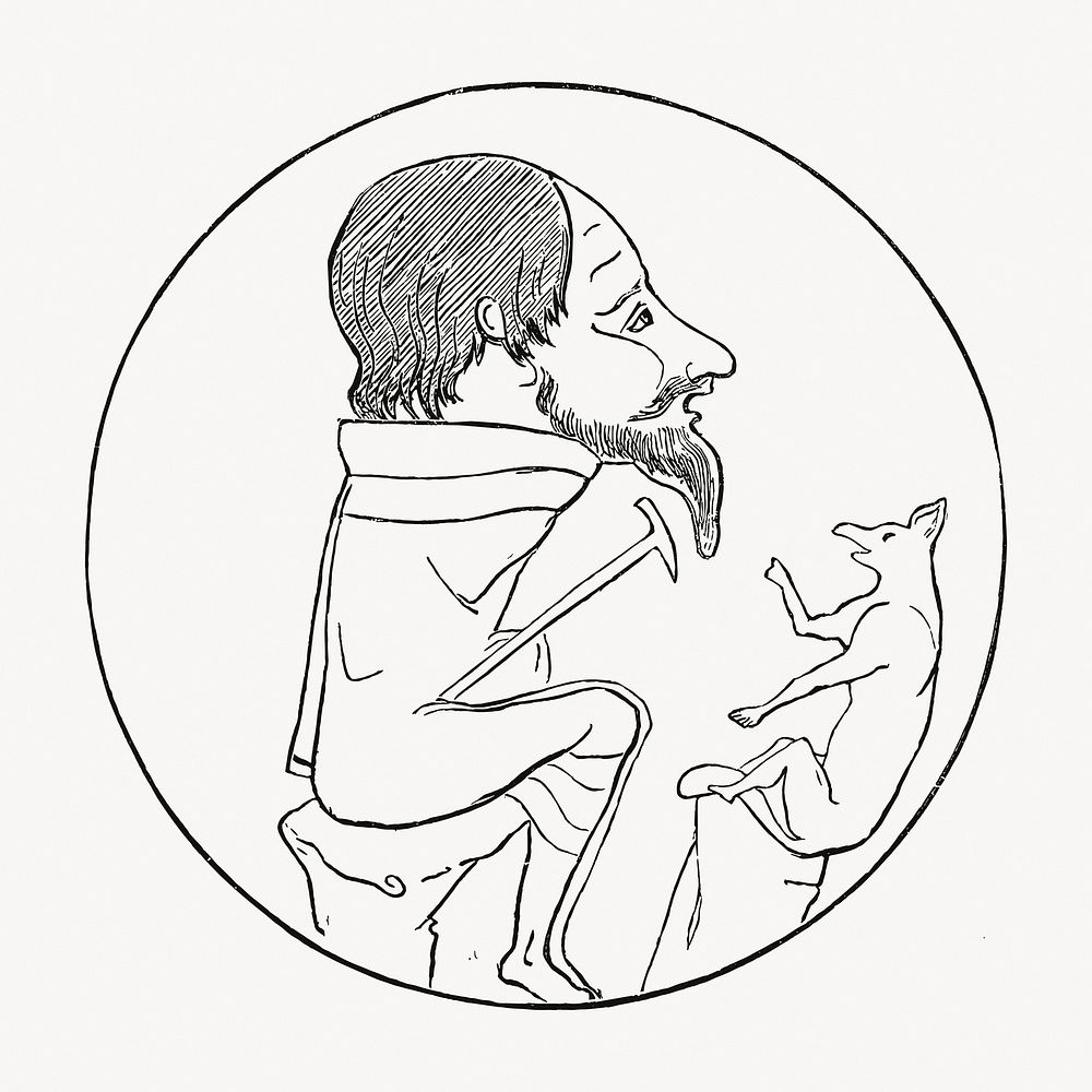 Philosopher vintage, illustration isolated white | Free Vector - rawpixel