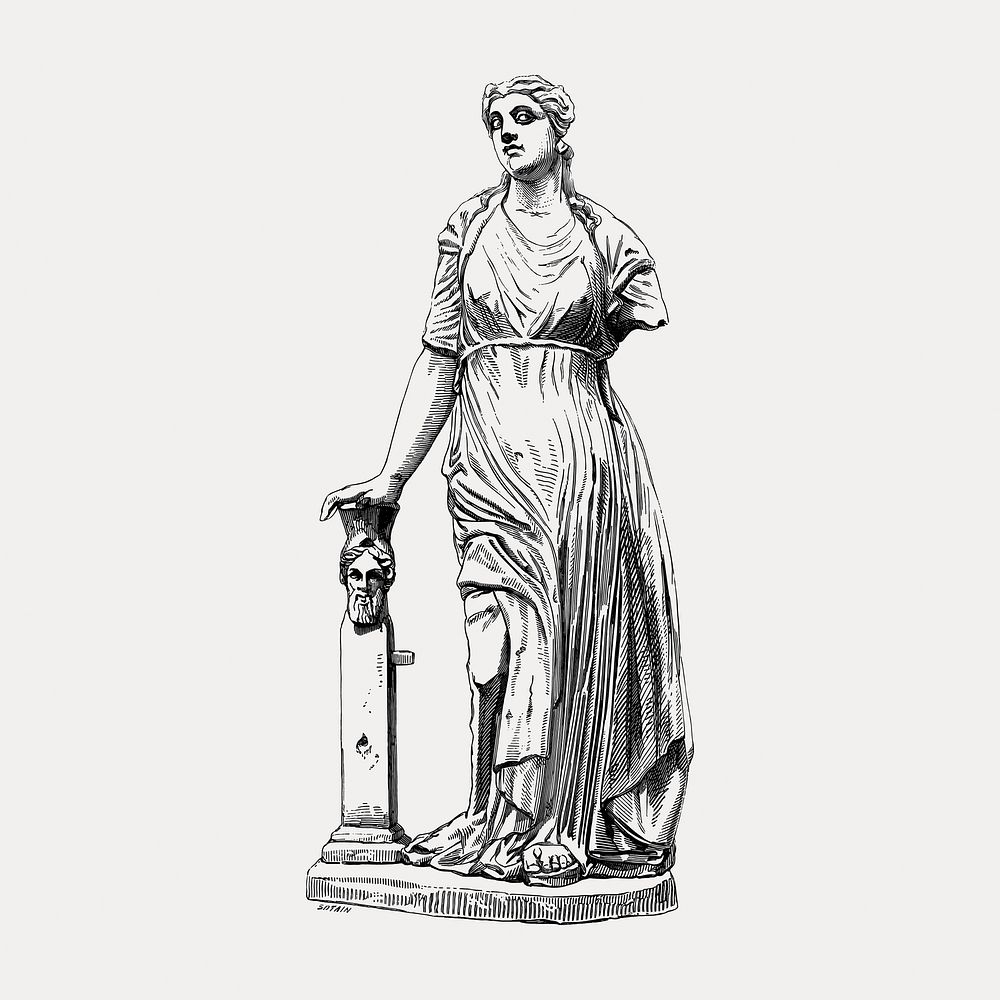 Trouvées Ardée figurine, vector element. | Free Vector - rawpixel