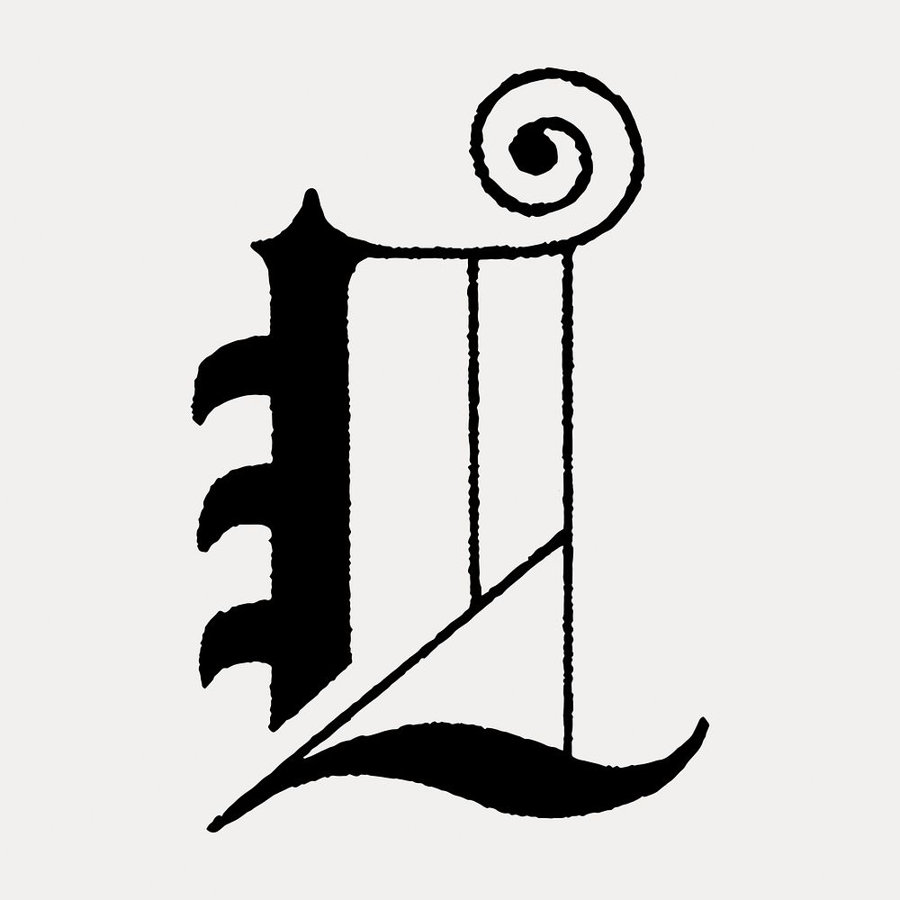 Alphabet Letters L Calligraphy Images | Free Photos, PNG Stickers ...