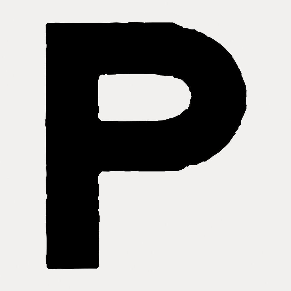 P letter, Egyptian style calligraphy | Free Vector - rawpixel