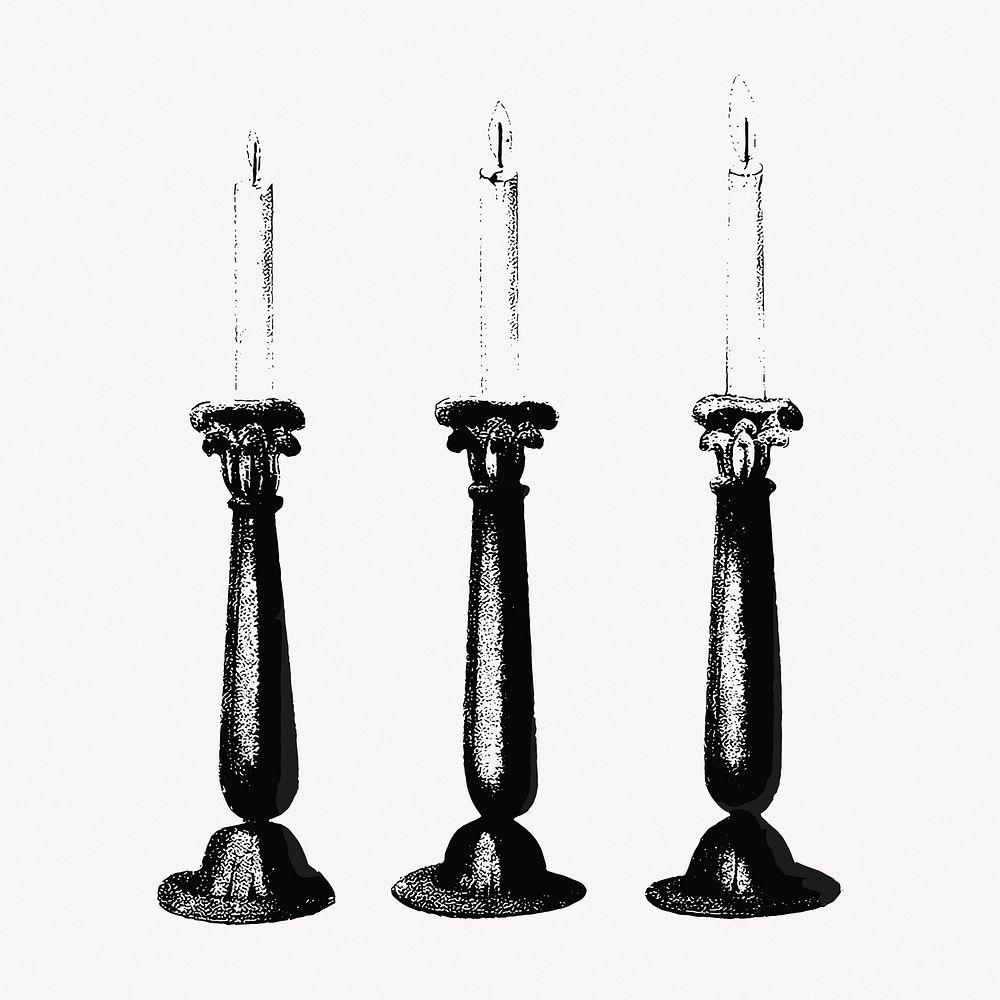 Candles Masonic chart Scottish rite | Free Vector - rawpixel