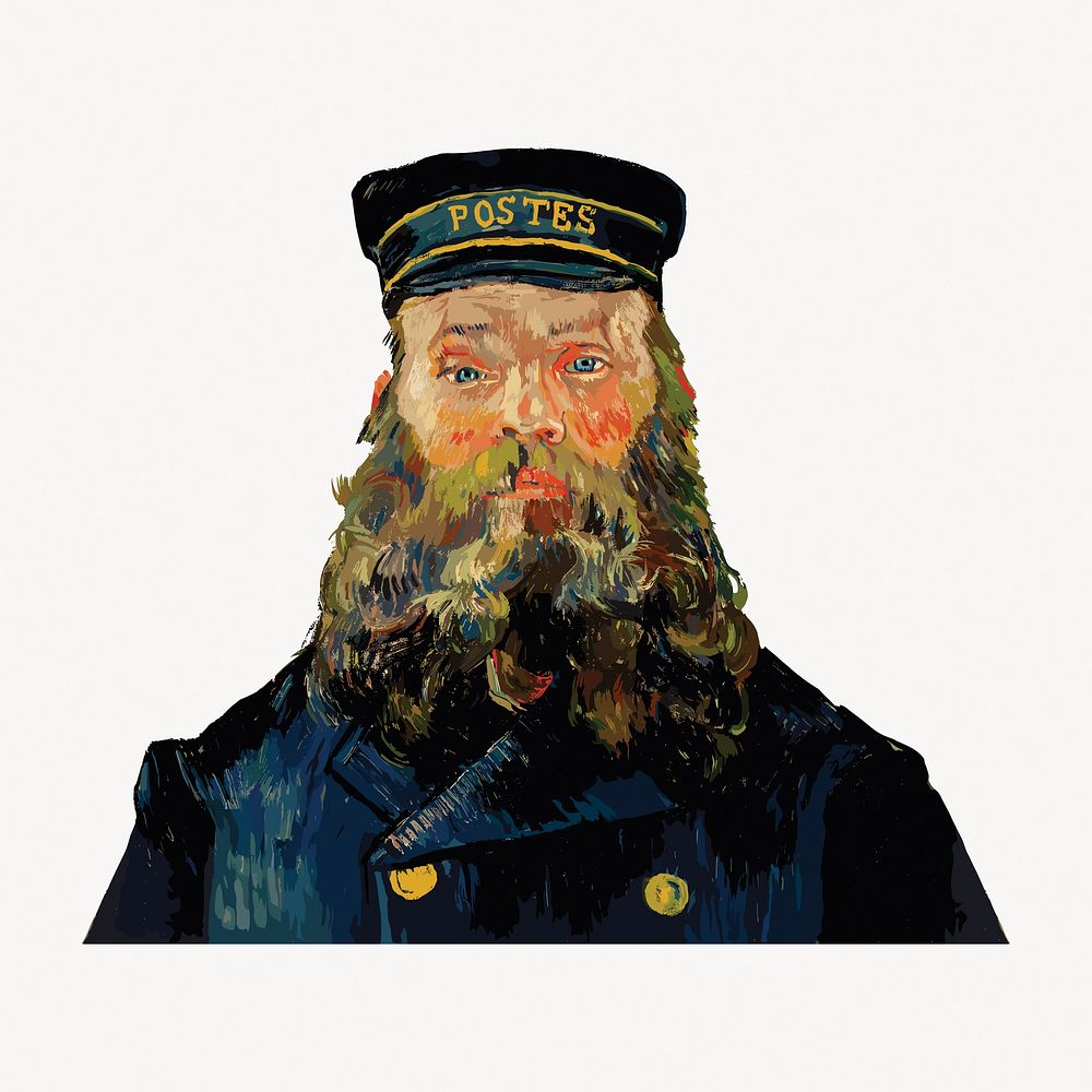 Portrait Postman Joseph Roulin Van | Free Vector - rawpixel